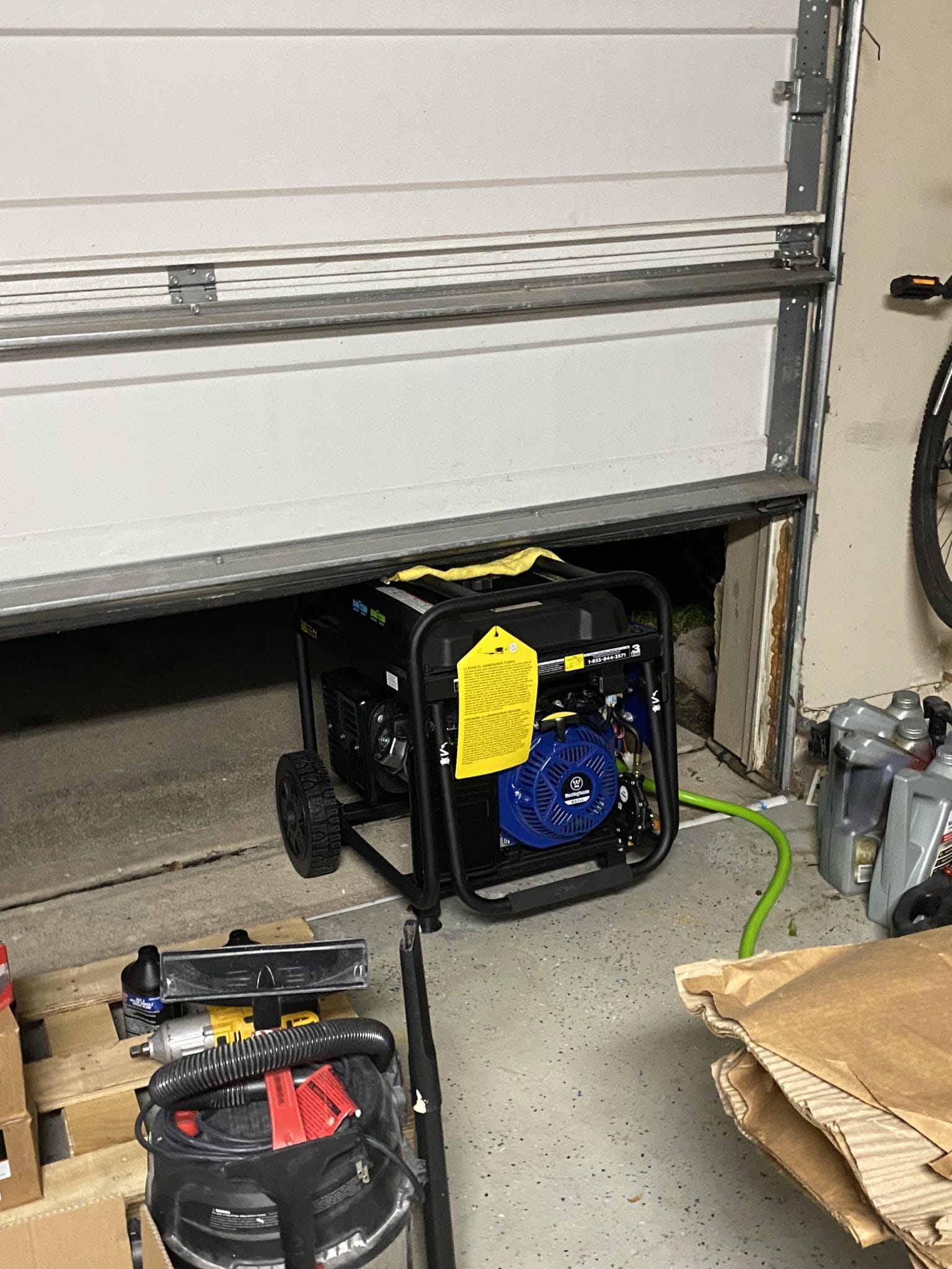 Is It Safe to Run Generator in Garage With Door Open: Risks